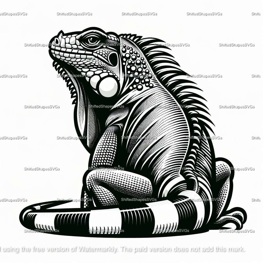 Green Iguana SVG Bundle - Etsy