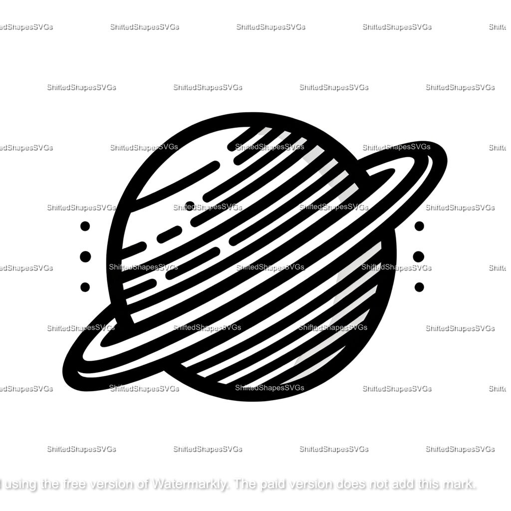 Planet Saturn SVG Bundle - Etsy
