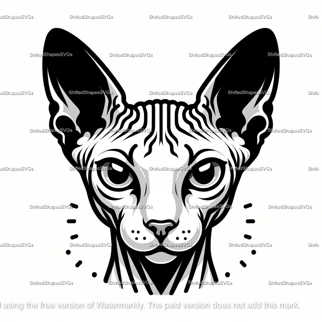 Sphynx Cat SVG Bundle - Etsy