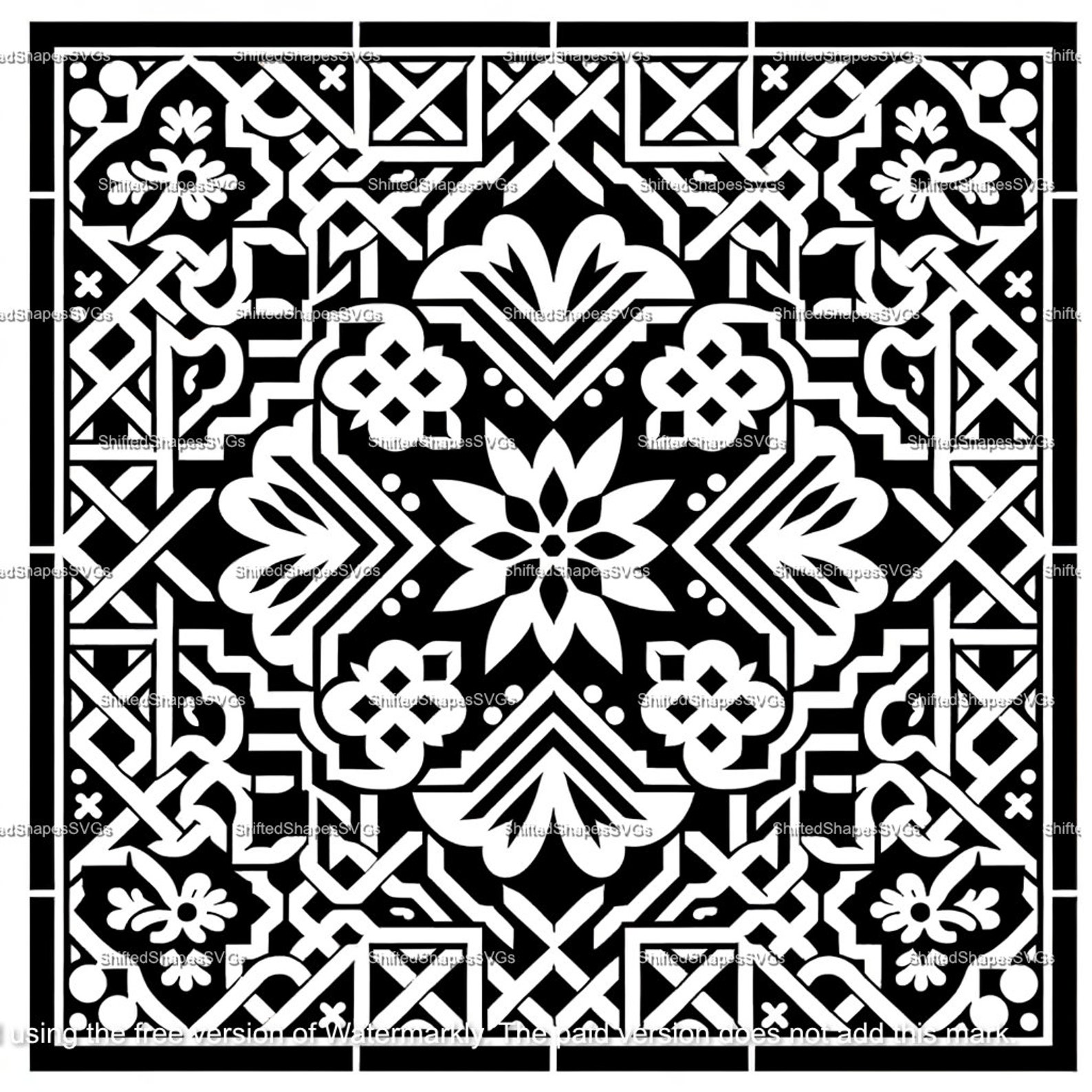 Moroccan Tile Pattern SVG Bundle - Etsy