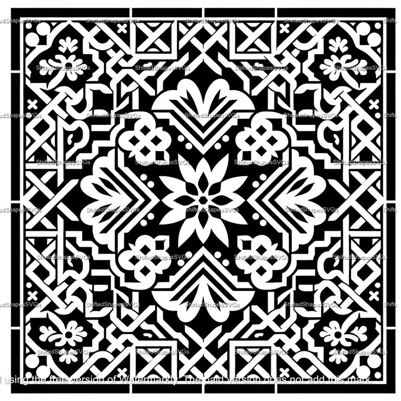 Moroccan Tile Pattern SVG Bundle - Etsy