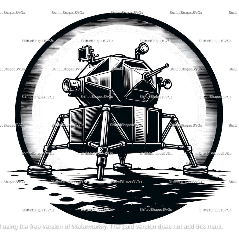 Lunar Lander SVG Bundle - Etsy