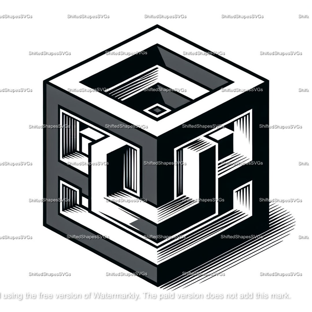 Impossible Cube SVG Bundle - Etsy