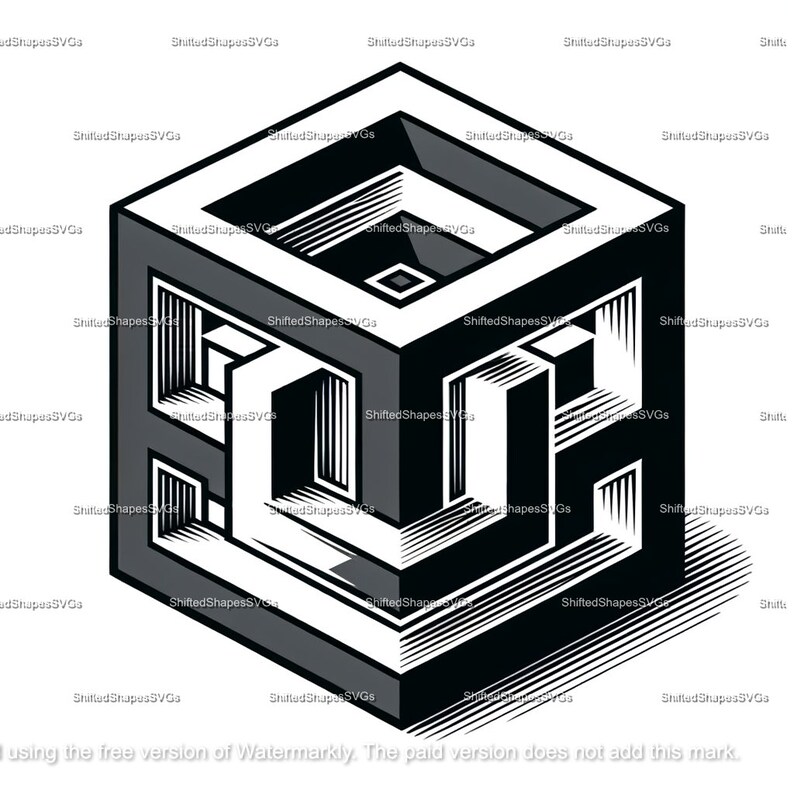 Impossible Cube SVG Bundle - Etsy