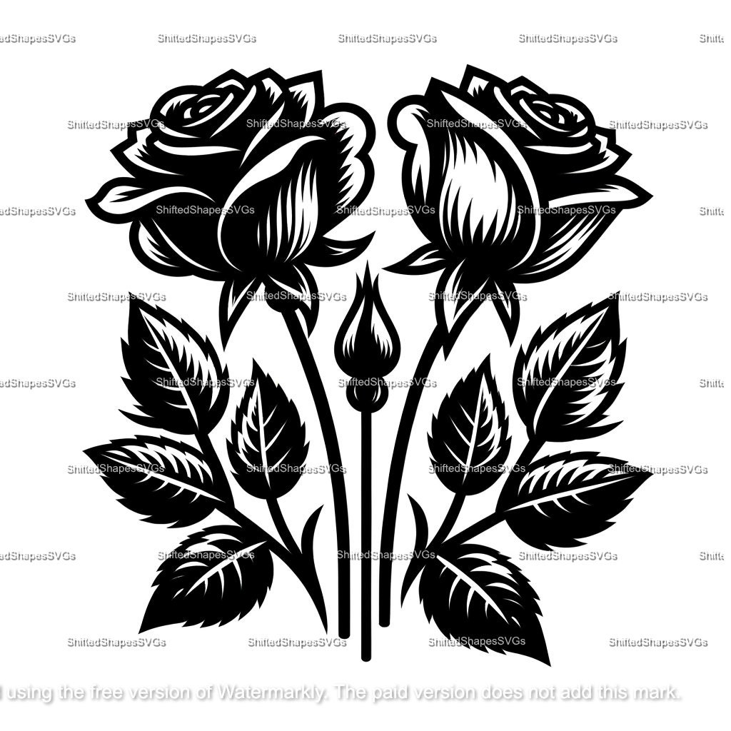 Roses SVG Bundle - Etsy