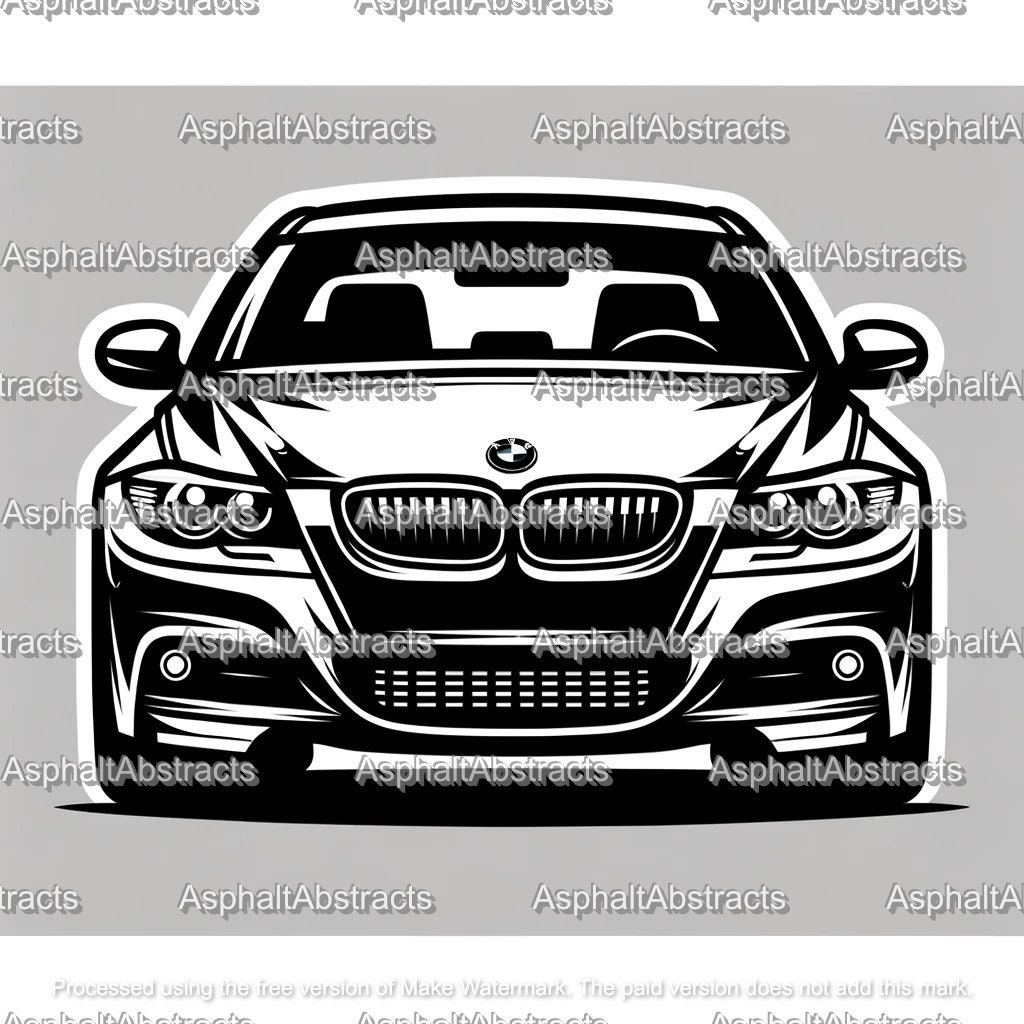 Premium BMW E90 Digital SVG Artwork - Ideal for Custom Projects - Etsy