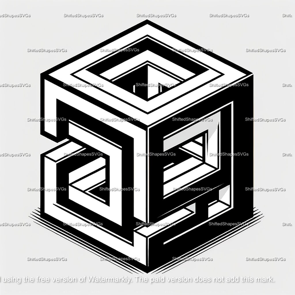 Impossible Cube SVG Bundle - Etsy
