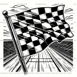 NASCAR Checkered Flag SVG Bundle - Etsy