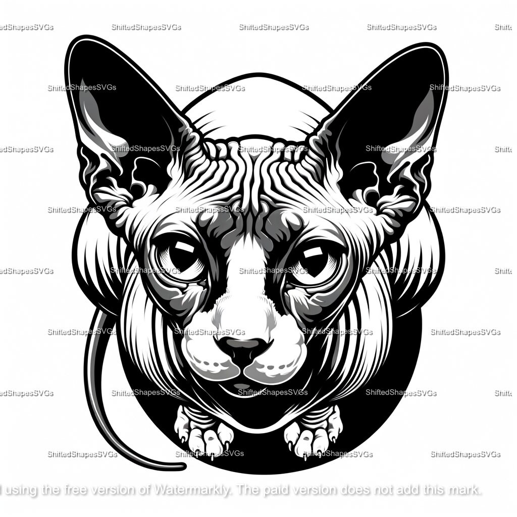 Sphynx Cat SVG Bundle - Etsy