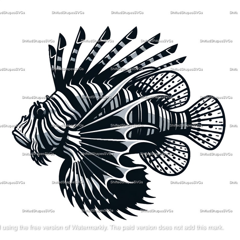 Lionfish SVG Bundle - Etsy