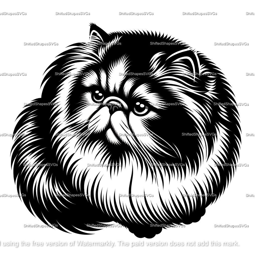 Persian Cat SVG Bundle - Etsy
