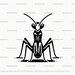 Praying Mantis SVG Bundle | Insect Silhouette Art, Digital Download for ...