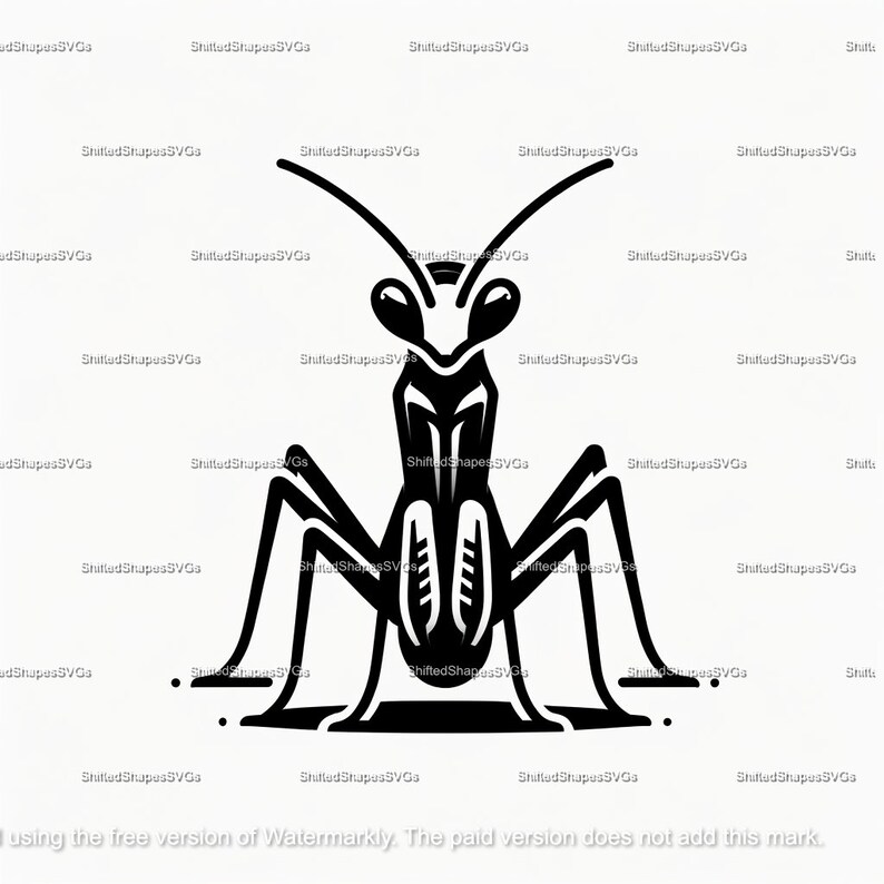 Praying Mantis SVG Bundle | Insect Silhouette Art, Digital Download for ...