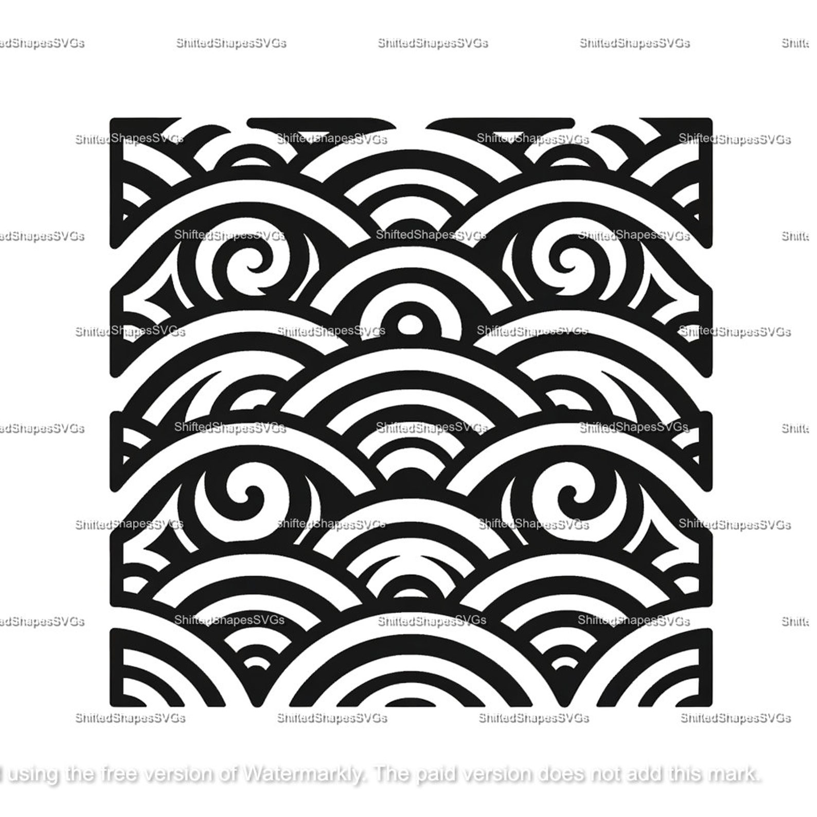 Japanese Wave Pattern SVG Bundle - Etsy Canada