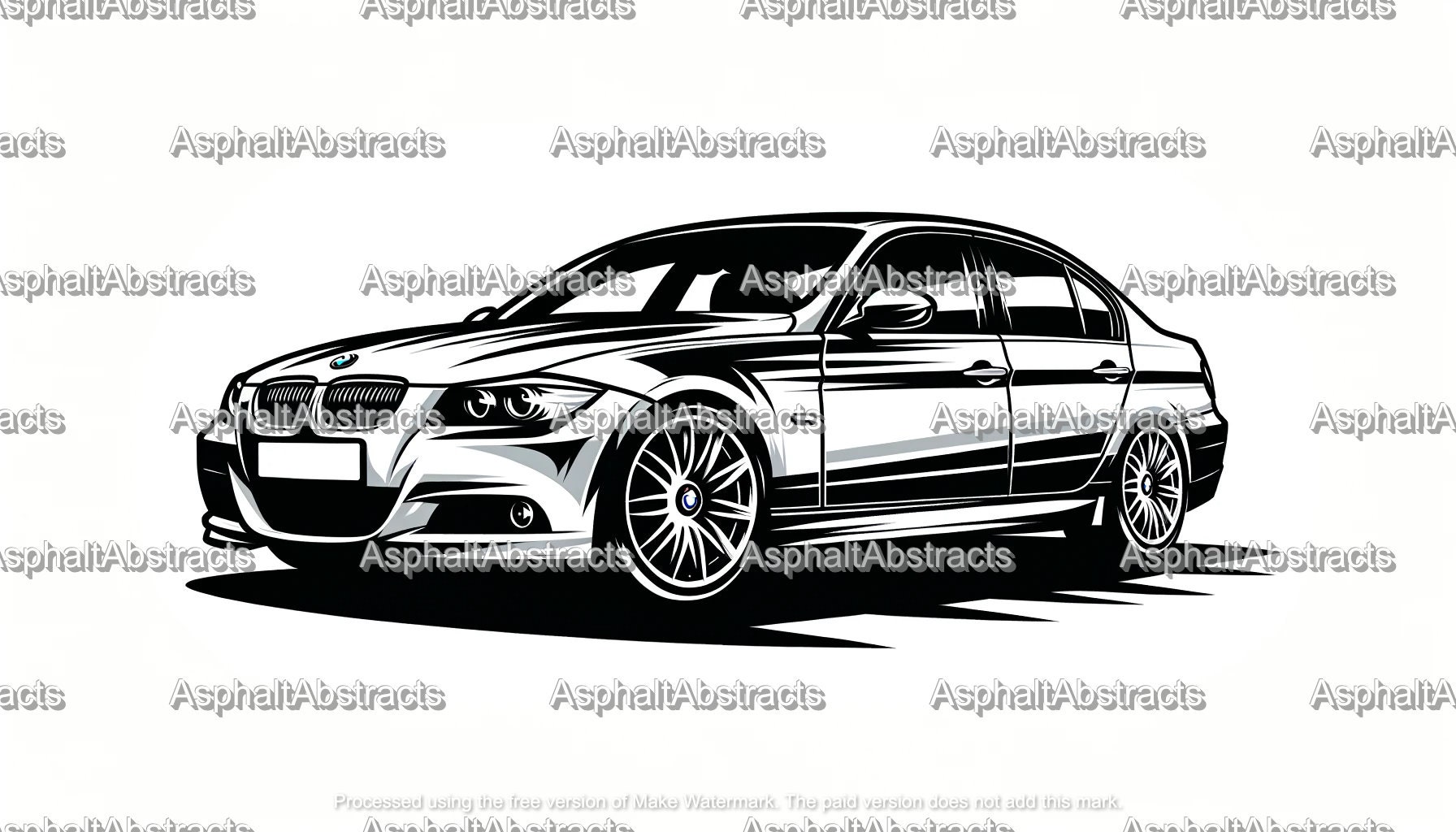 BMW E90 SVG Files – Automotive Art (digital Download) - Etsy