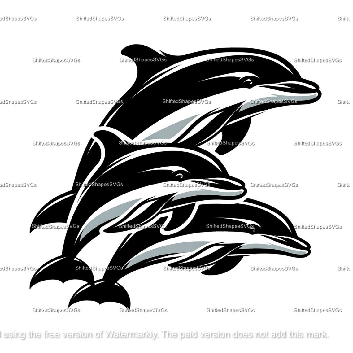 Dolphin Pod SVG Bundle - Etsy