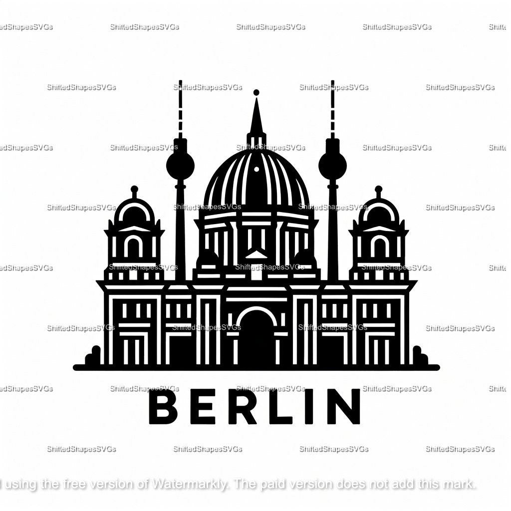 Berlin Skyline SVG Bundle - Etsy