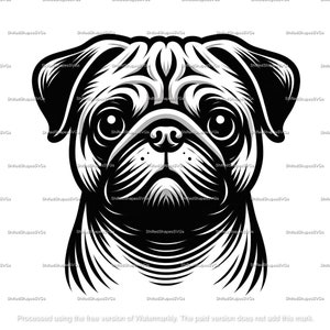 Pug SVG Collection - 5 Adorable and Quirky Designs - Etsy