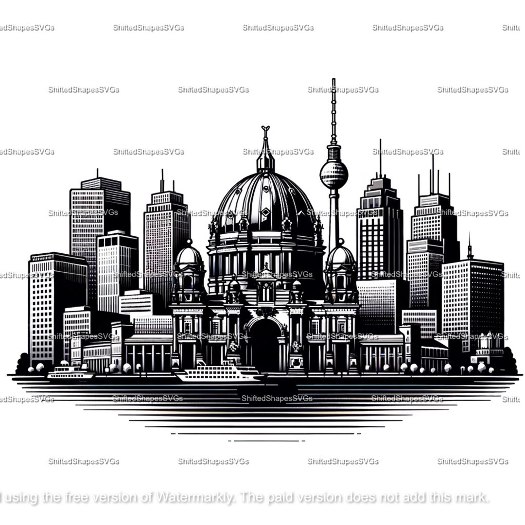 Berlin Skyline SVG Bundle - Etsy