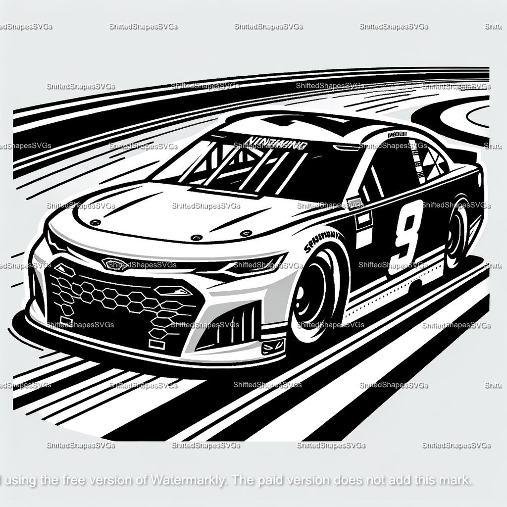 NASCAR Racing SVG Bundle - Etsy