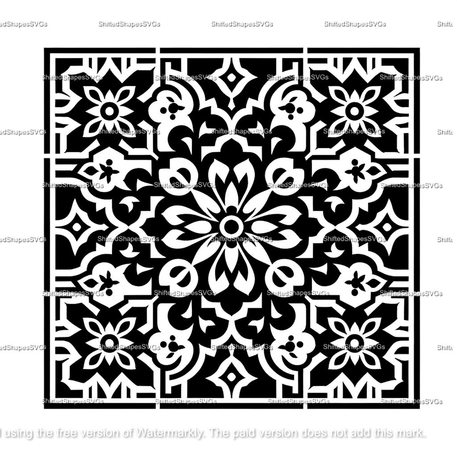 Moroccan Tile Pattern SVG Bundle - Etsy