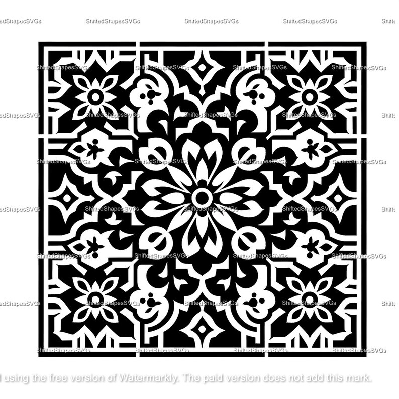 Moroccan Tile Pattern SVG Bundle - Etsy
