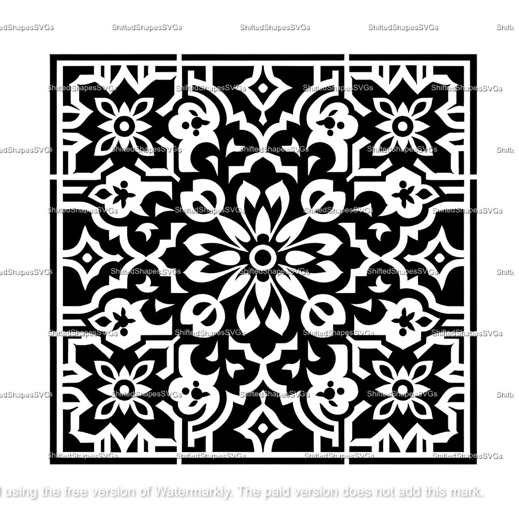 Moroccan Tile Pattern SVG Bundle - Etsy