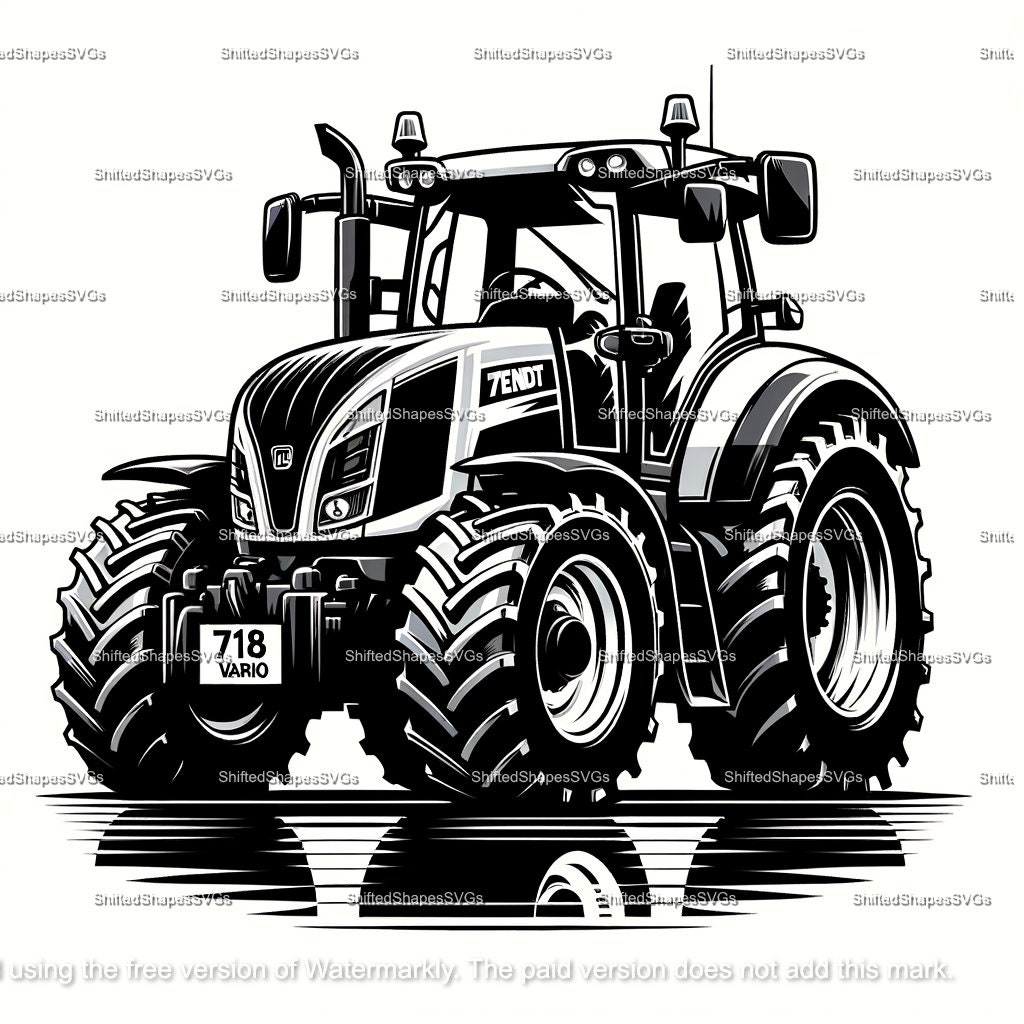 Fendt 718 Vario Tractor SVG Bundle - Etsy