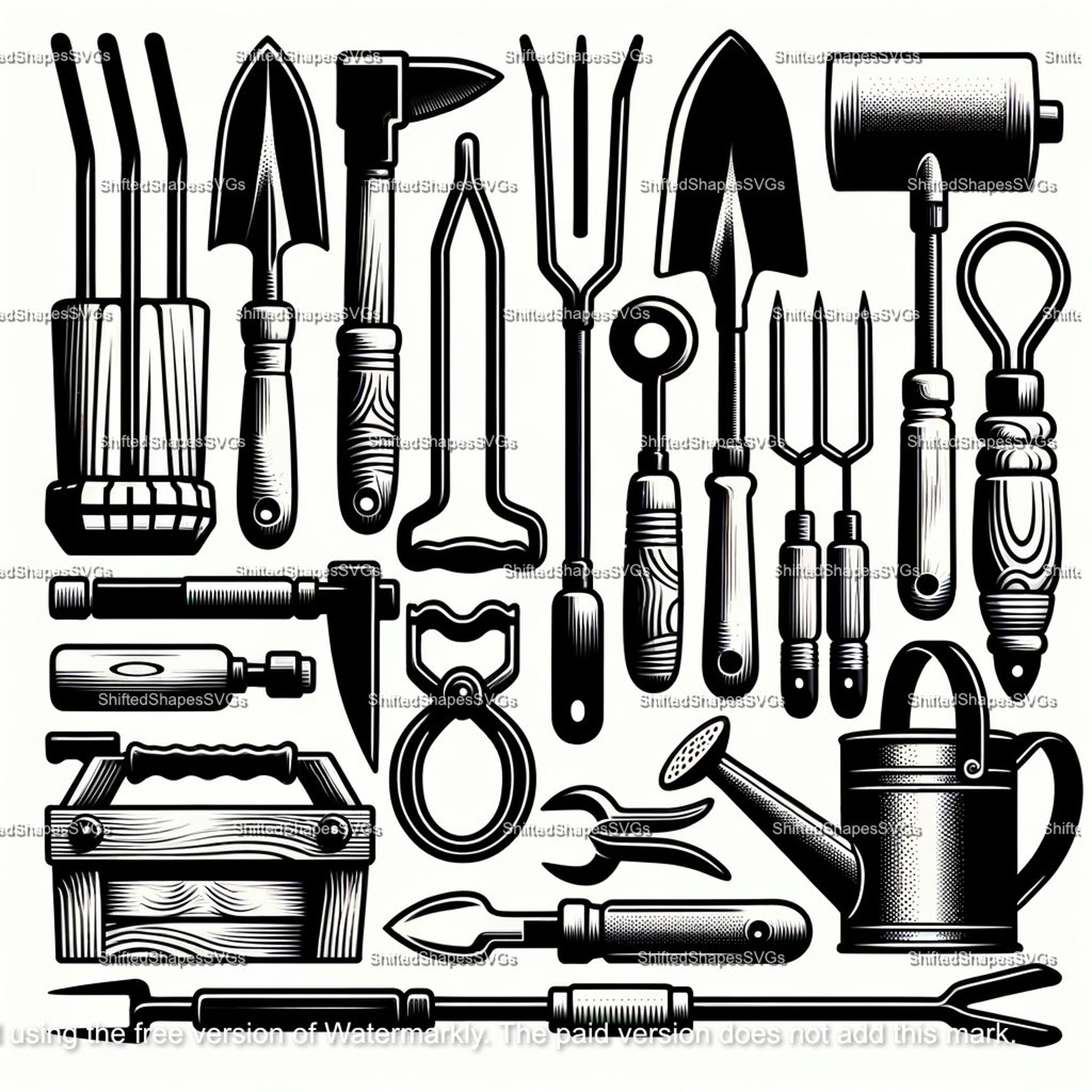 Garden Tools SVG Bundle - Etsy