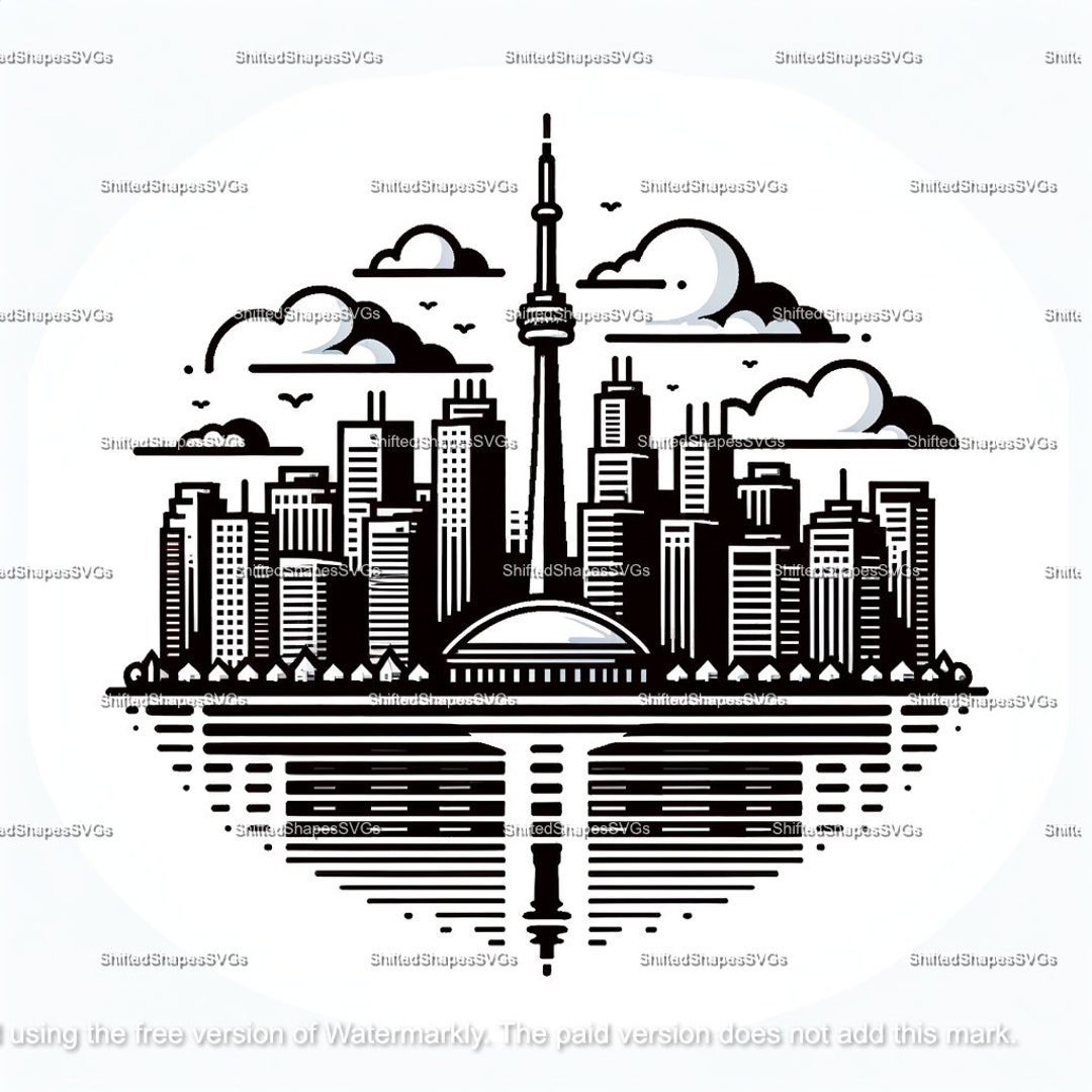 Toronto Skyline SVG Bundle - Etsy