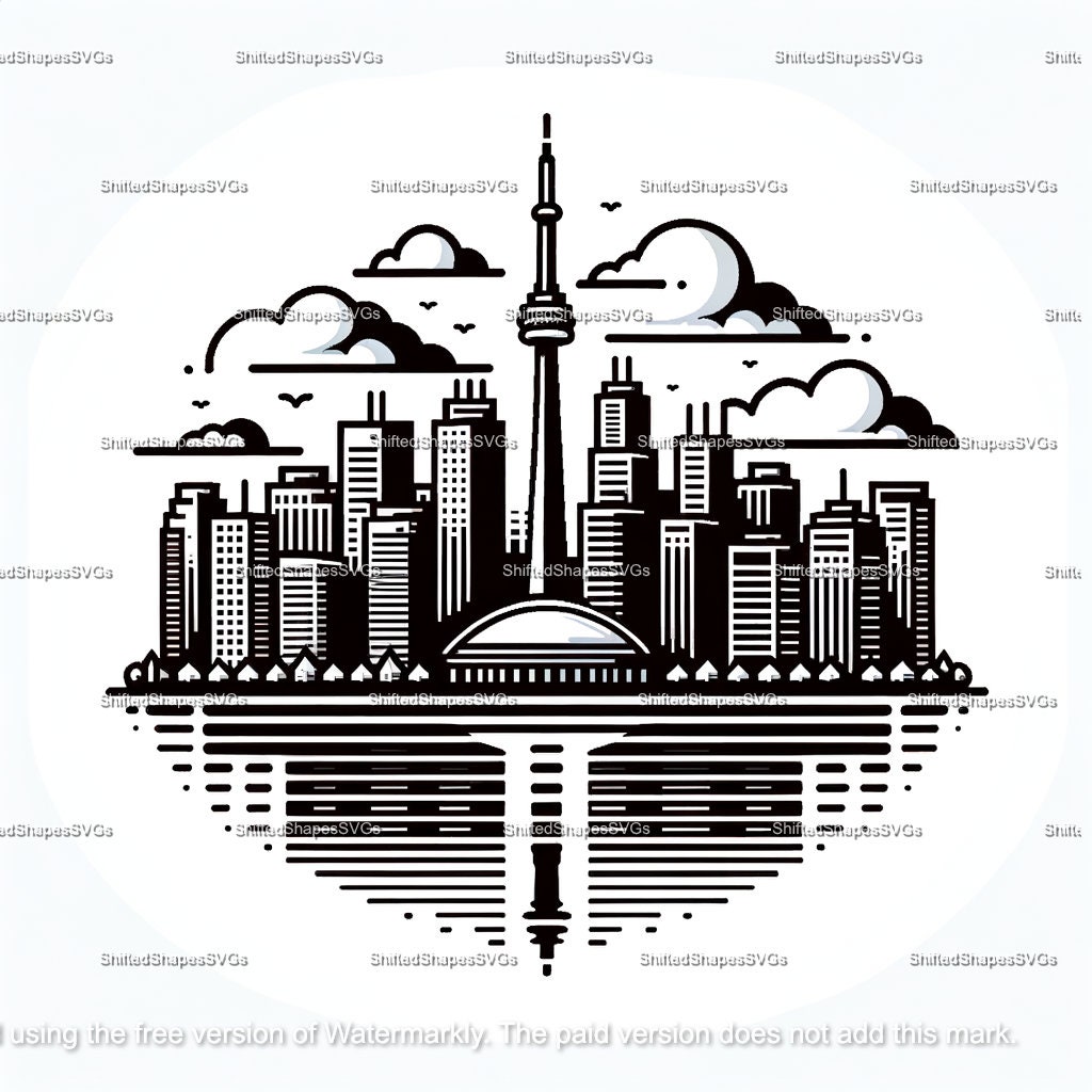 Toronto Skyline SVG Bundle - Etsy