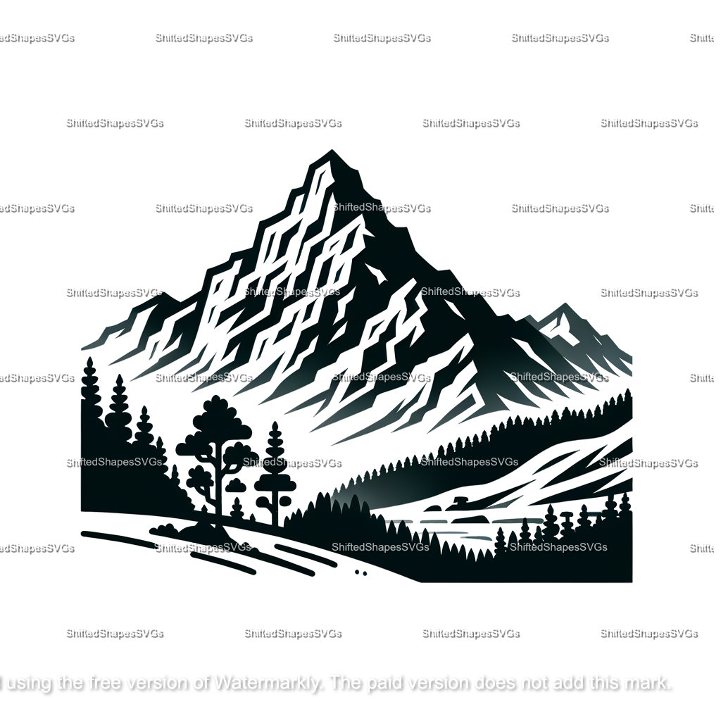 Mountain Scene SVG Bundle - Etsy
