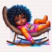 ONYA, Black Girl, Digital Doll, Melanin Woman, Princess, Clipart , Baby ...