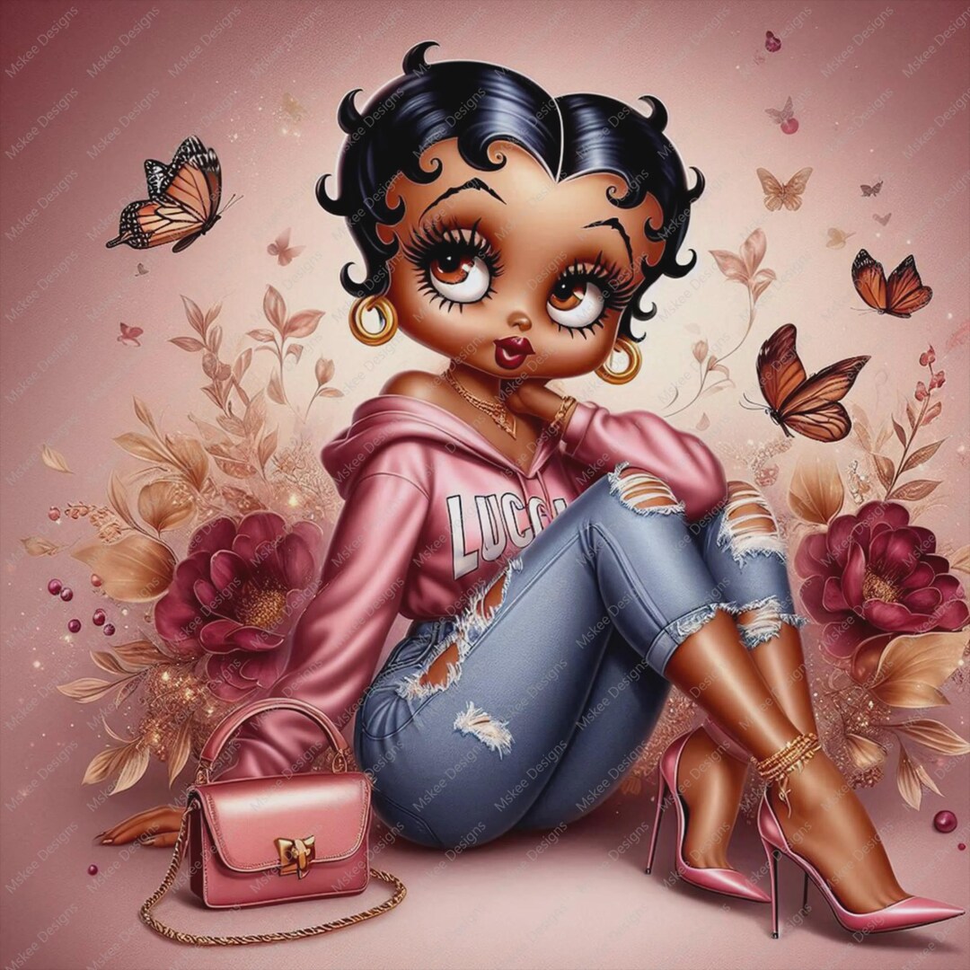 Baddie Boo, Classy, Clip Art, Fashion Girl, Sublimation, DTF, Cricut ...