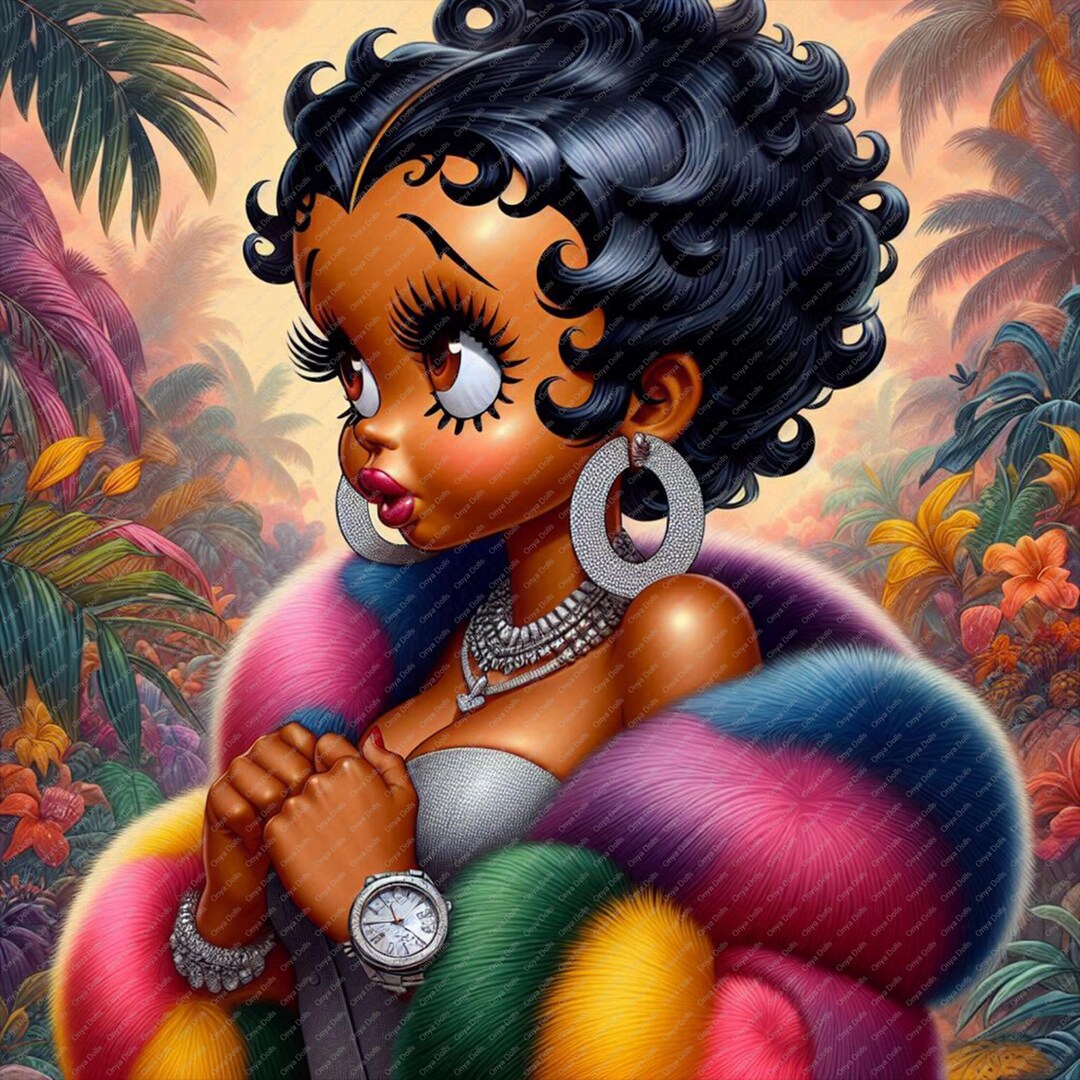 Baddie Boo, Classy, African American Woman, Melanin, Fur Coat, Afro ...