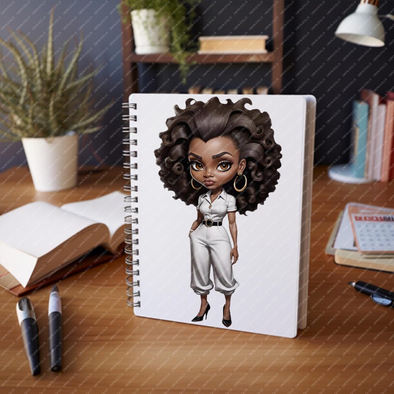 Baddie Boo PNG – Fashion Girl Eating Cake Clipart for Sublimation ...