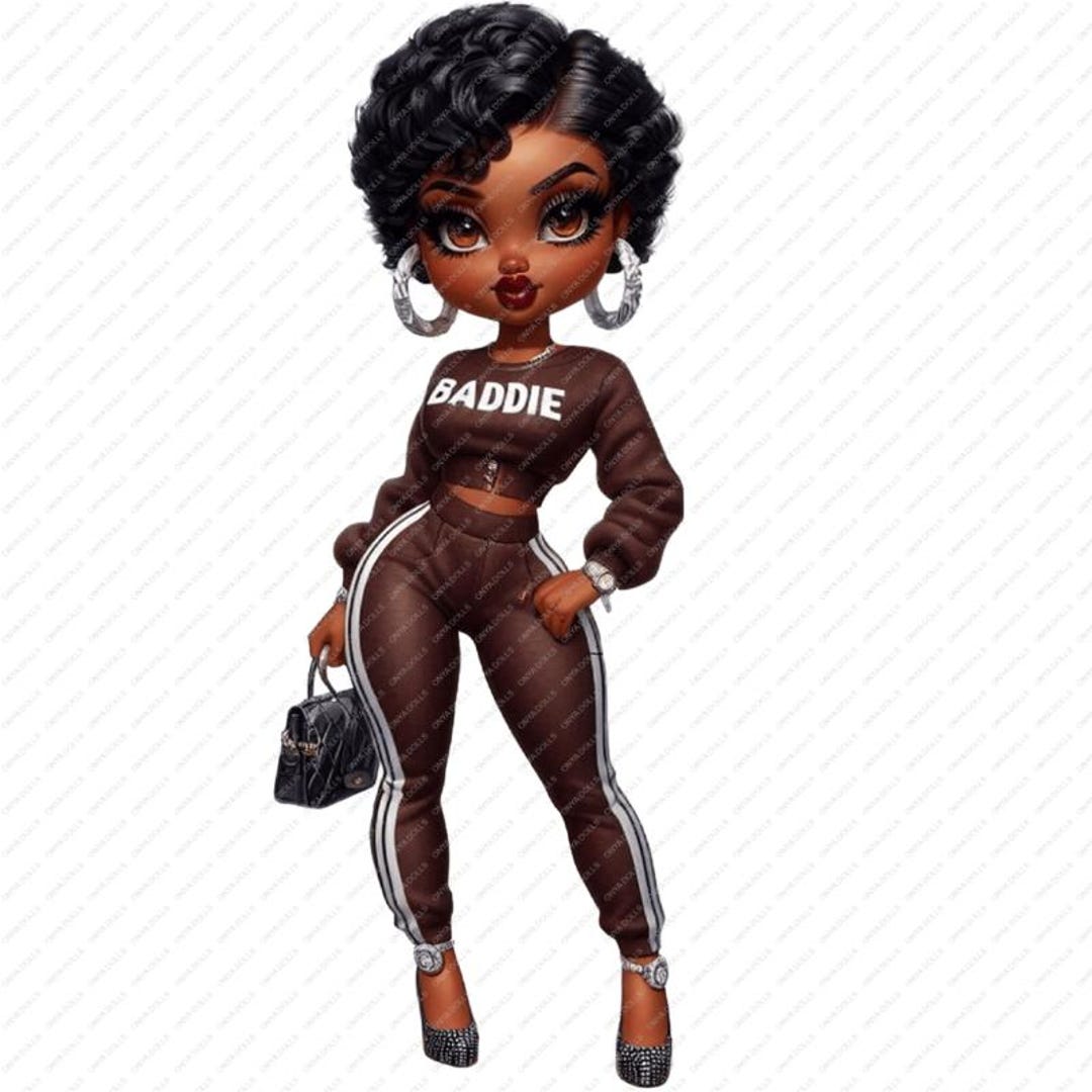 Baddie, Classy, Fashion Girl, Clip Art, Sublimation, DTF, Cricut ...