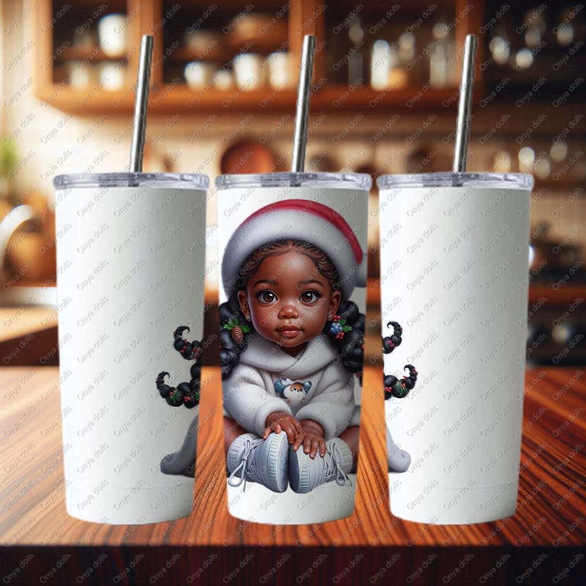 Christmas Doll Clipart: Onya Baby Girl PNG (sublimation, Tumbler Wrap ...