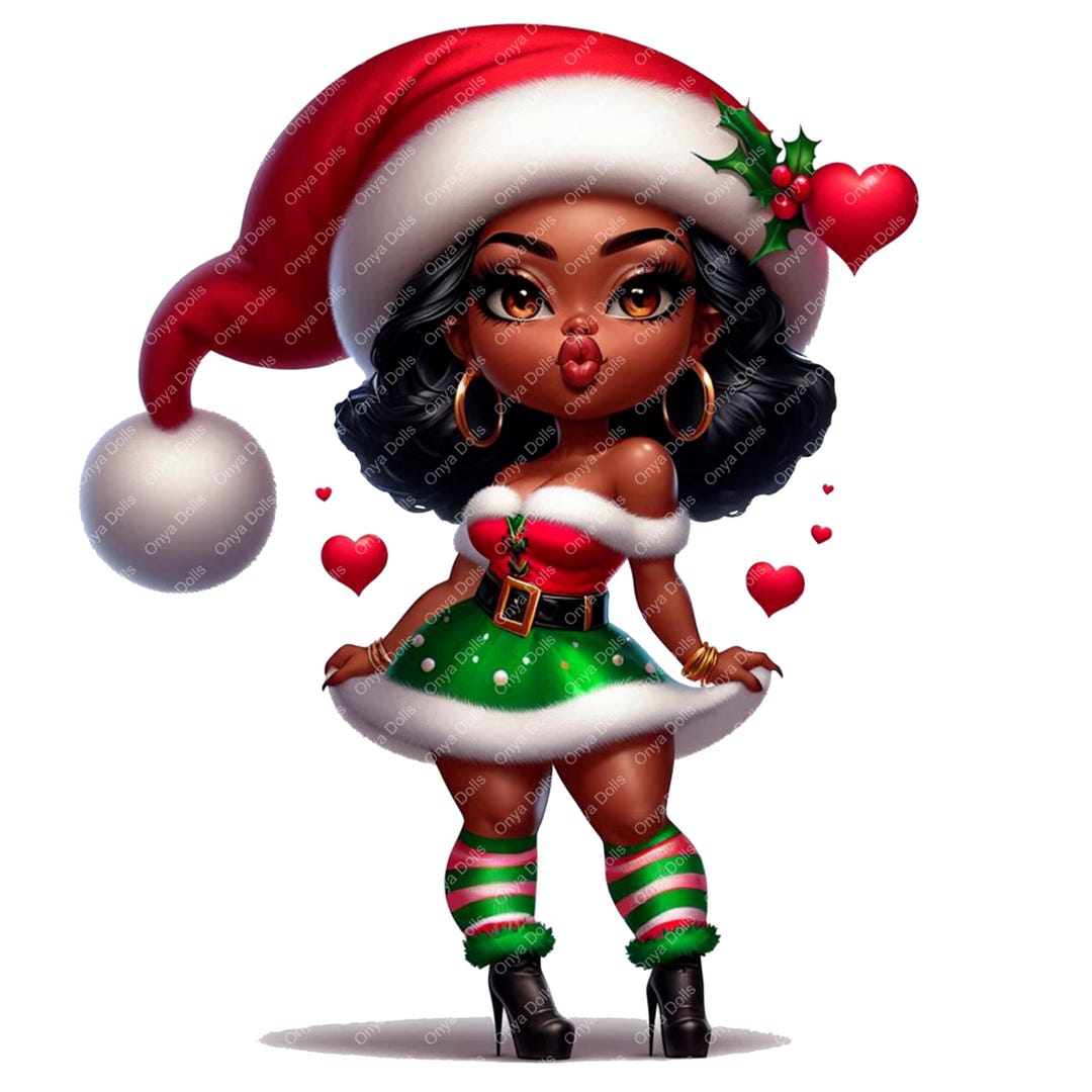 Baddie Boop, Christmas Elf, Christmas, Gnome, Melanin Woman, Santas ...