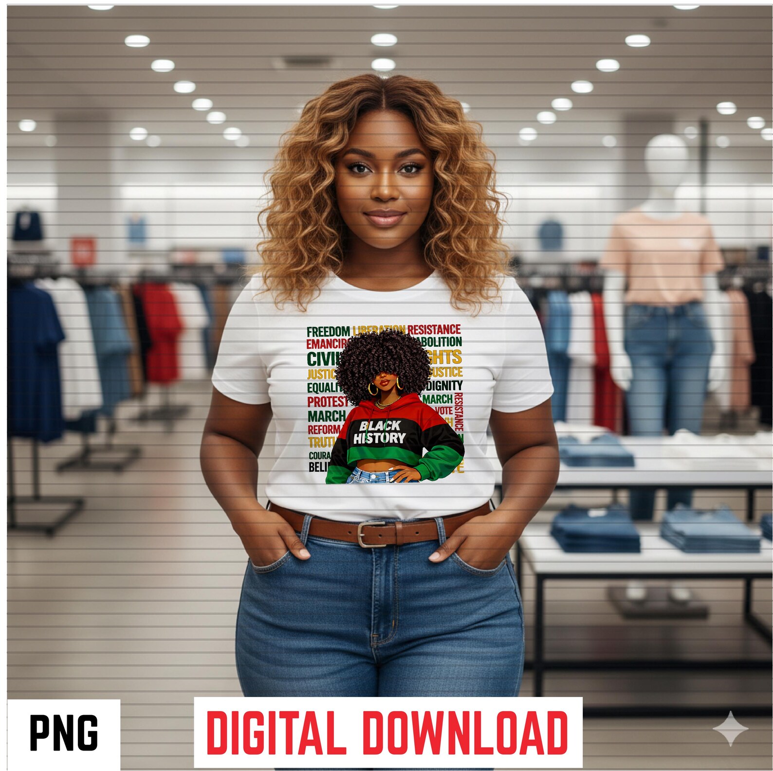 Black History PNG | Pan African Art | Empowerment Wall Design - Etsy