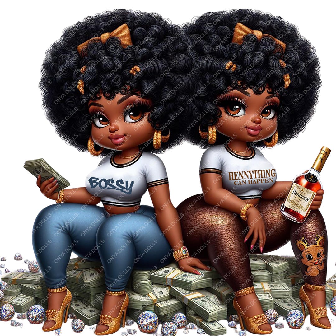 ONYA Twins, Baddie Boos, Black Girl, Digital Doll, Melanin Woman, Queen ...