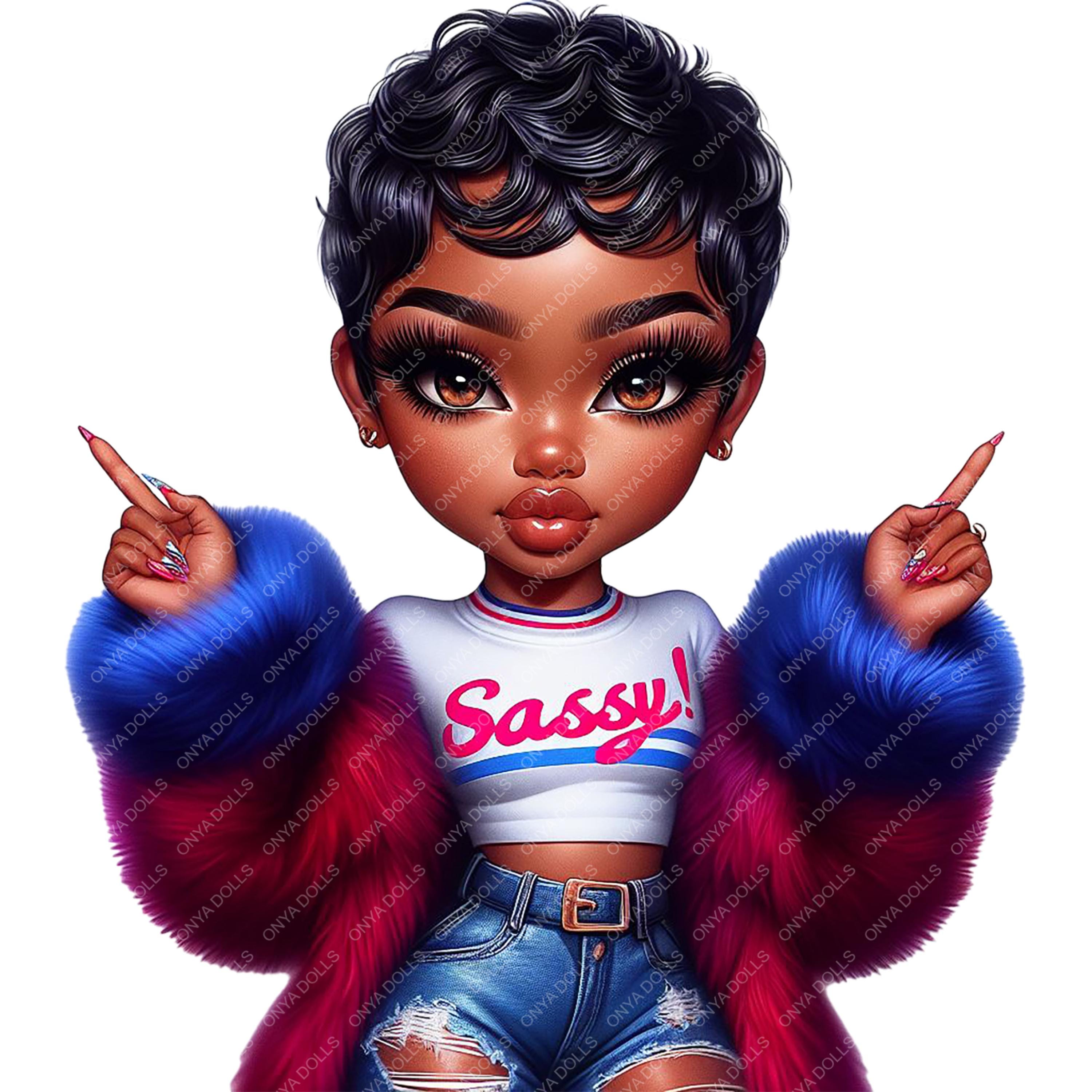 ONYA, Young Lady, Sassy Girl, Digital Doll, Melanin Doll, Queen ...