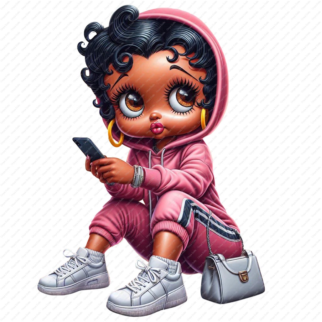 Baddie Boo PNG – Classy Fashion Girl Clipart for Sublimation, Cricut ...