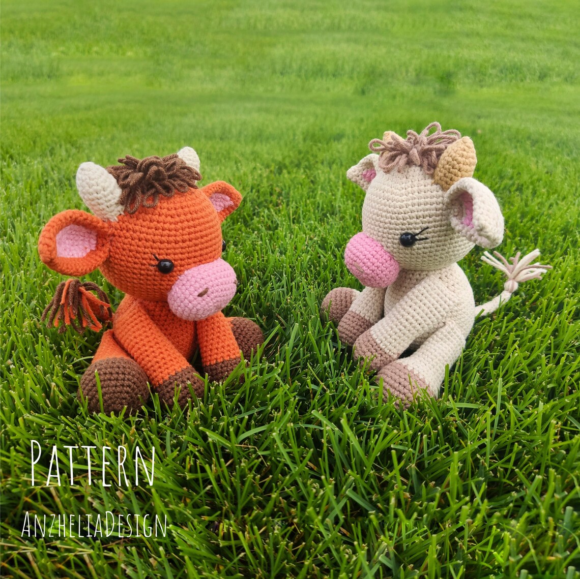 Crochet Amigurumi Pattern Bull, Crochet Pattern Cow, Crochet Pattern ...