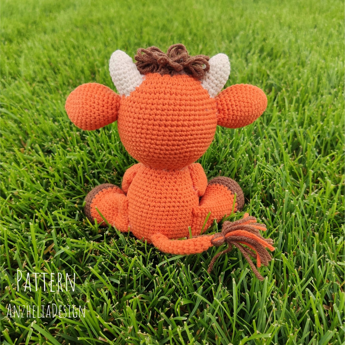 Crochet Amigurumi Pattern Bull, Crochet Pattern Cow, Crochet Pattern ...