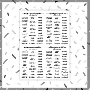 Script Sampler // Printable Stickers // A5 Wide Vertical Stickers ...