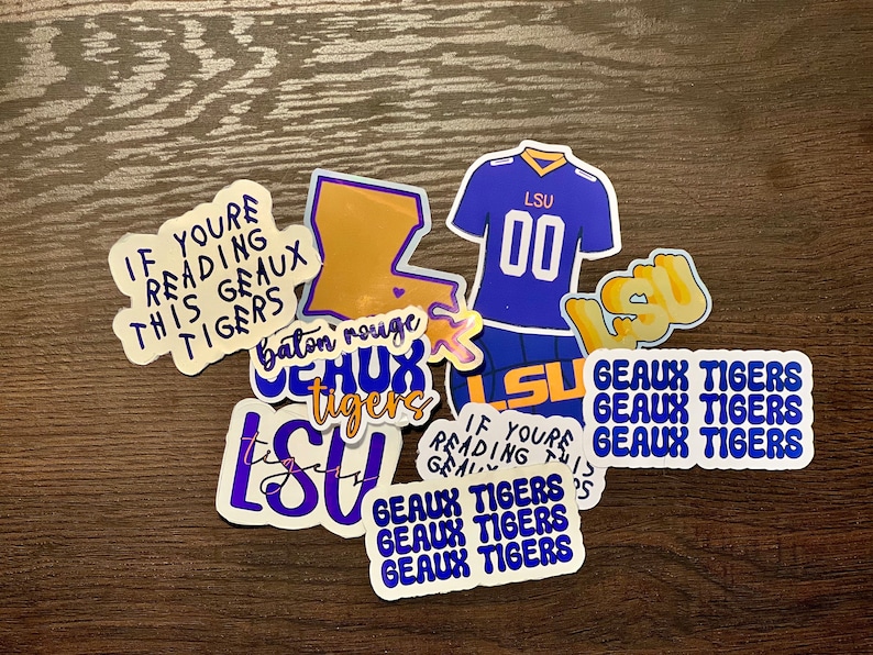 Louisiana State Stickers 40 Stickers - Etsy