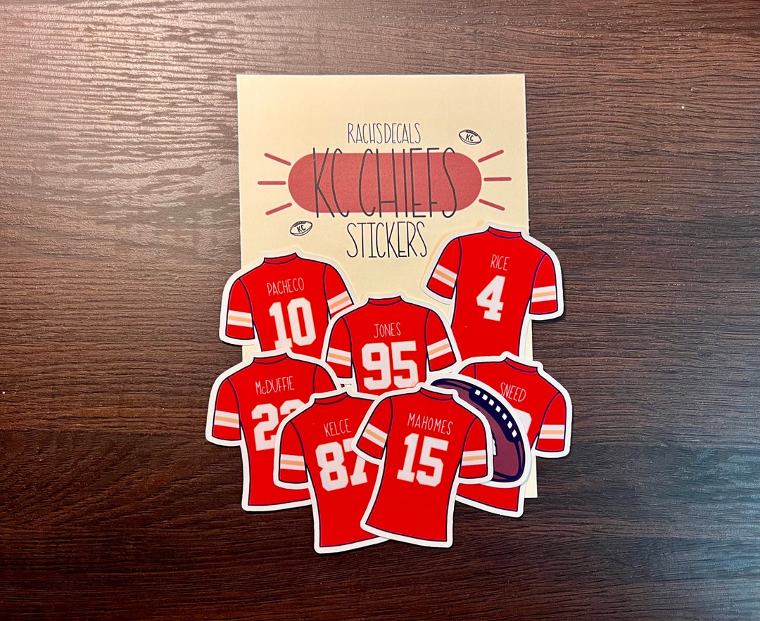 Kansas City Chiefs Football Sticker Pack 8 Stickers OR Individual ...