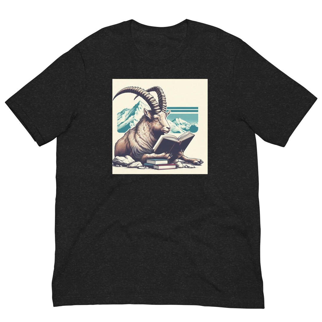 Ibex Reading a Book Unisex T-shirt - Etsy