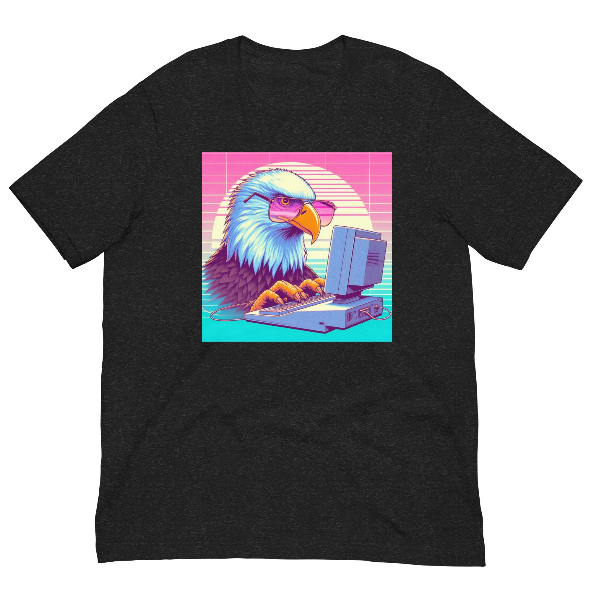 Funny Bald Eagle Typing on a Computer Unisex T-shirt - Etsy